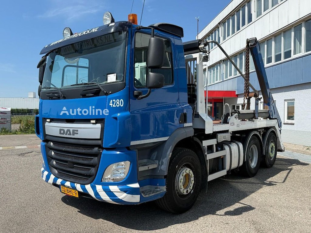 DAF CF 400 6X2 - EURO 6 + VDL P-18 + REMOTE + LIFT AXLE kamion autopodizač kontejnera