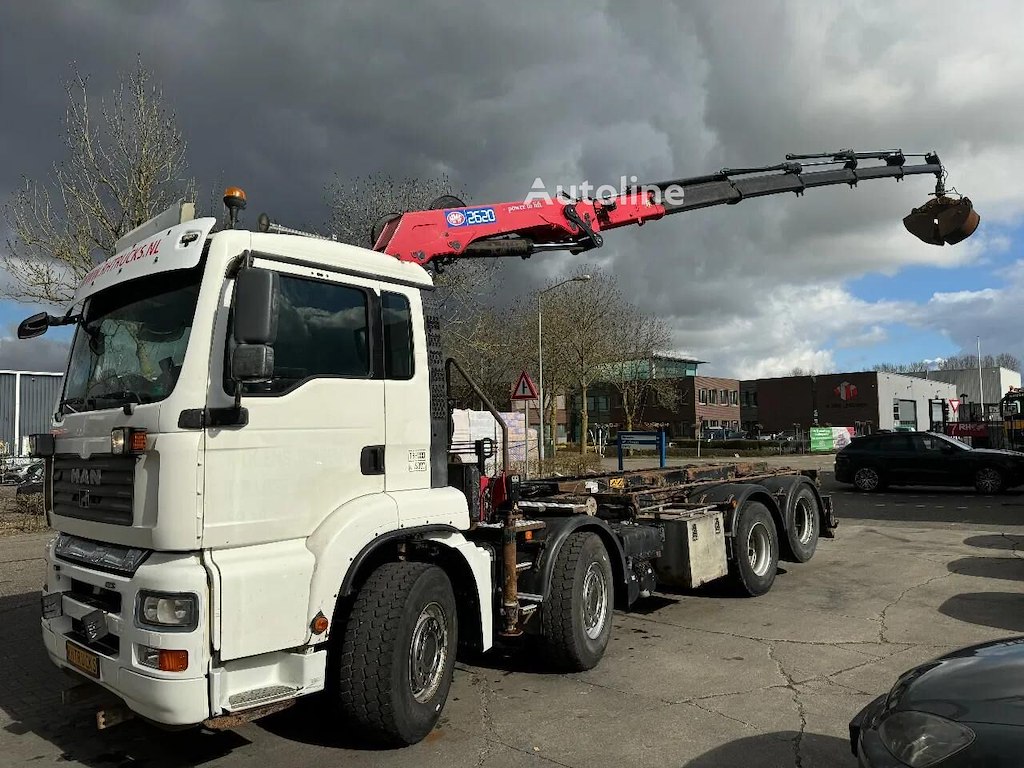 MAN TGA 35.440 8X2 - EURO 4 + HMF 2620K-RC 2018! + REMOTE + HYDRAUTO kamion sa kukom za podizanje tereta