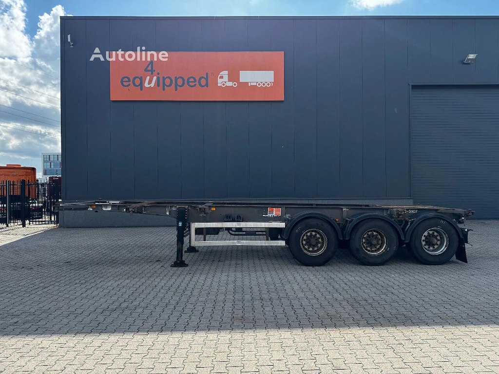 Desot 20FT/30FT ADR-Chassis, Liftachse, Heckbundig, 2x vorhanden poluprikolica za prevoz kontejnera