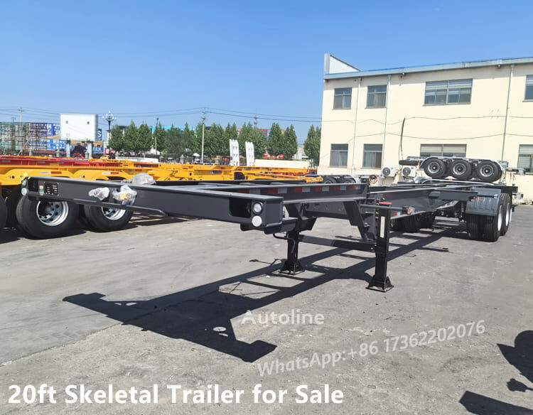 Nova CIMC 20ft Skeletal Trailer for Sale in Tanzania poluprikolica za prevoz kontejnera