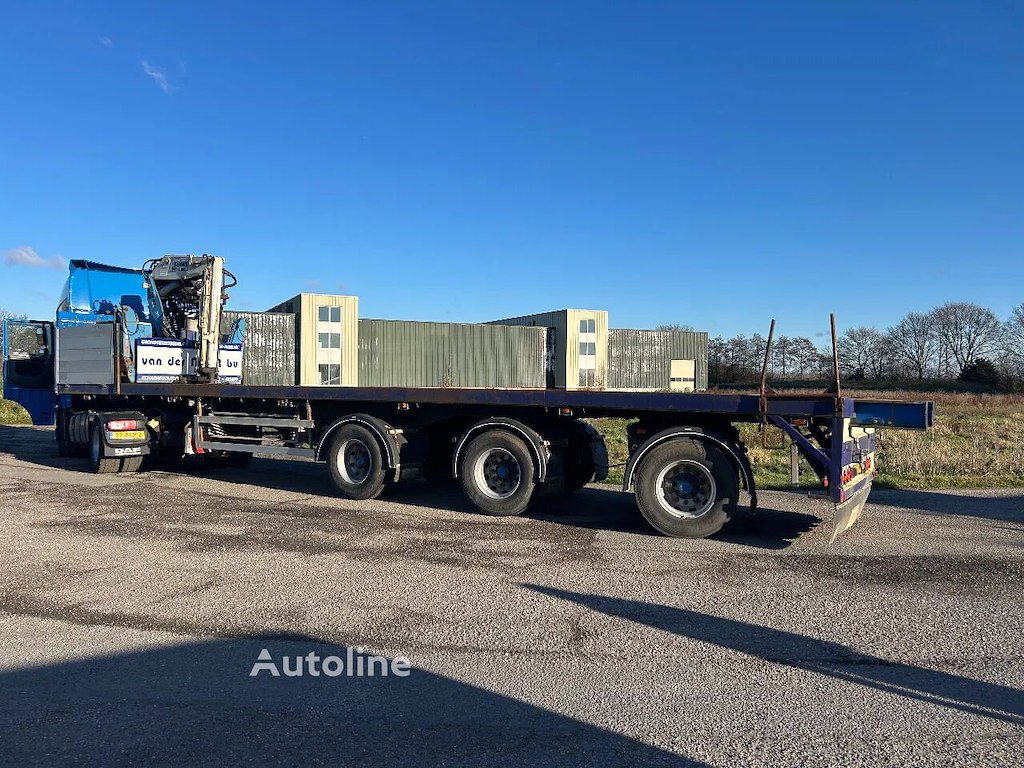Vogelzang Open trailer met Kennis 16.000 Kraan poluprikolica platforma