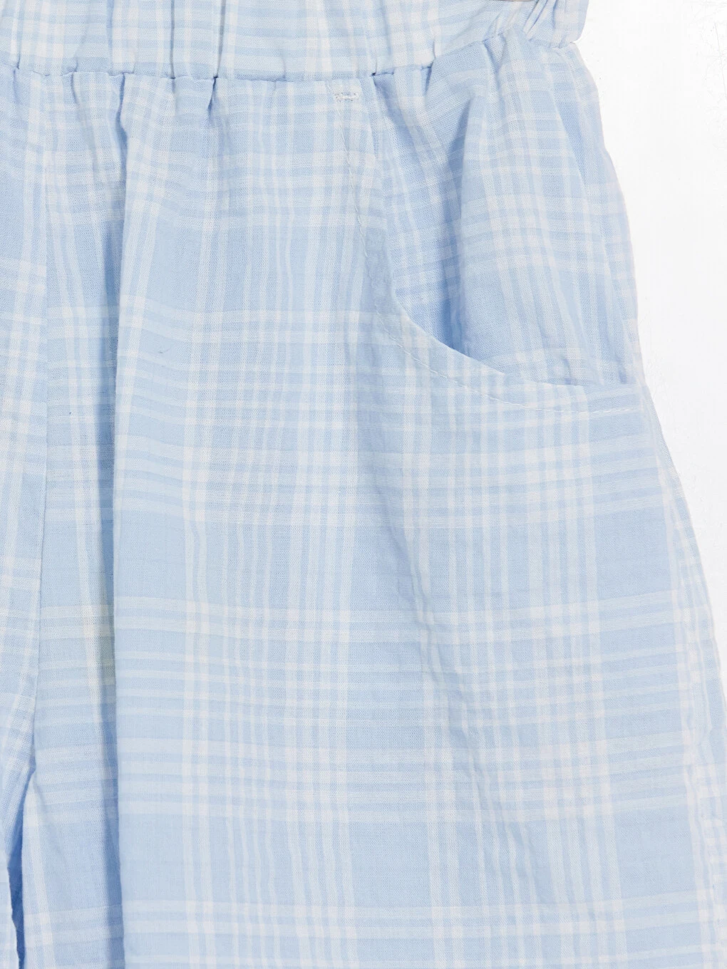 LCW Kids Elastične Karirane Pantalone Za Devojčice