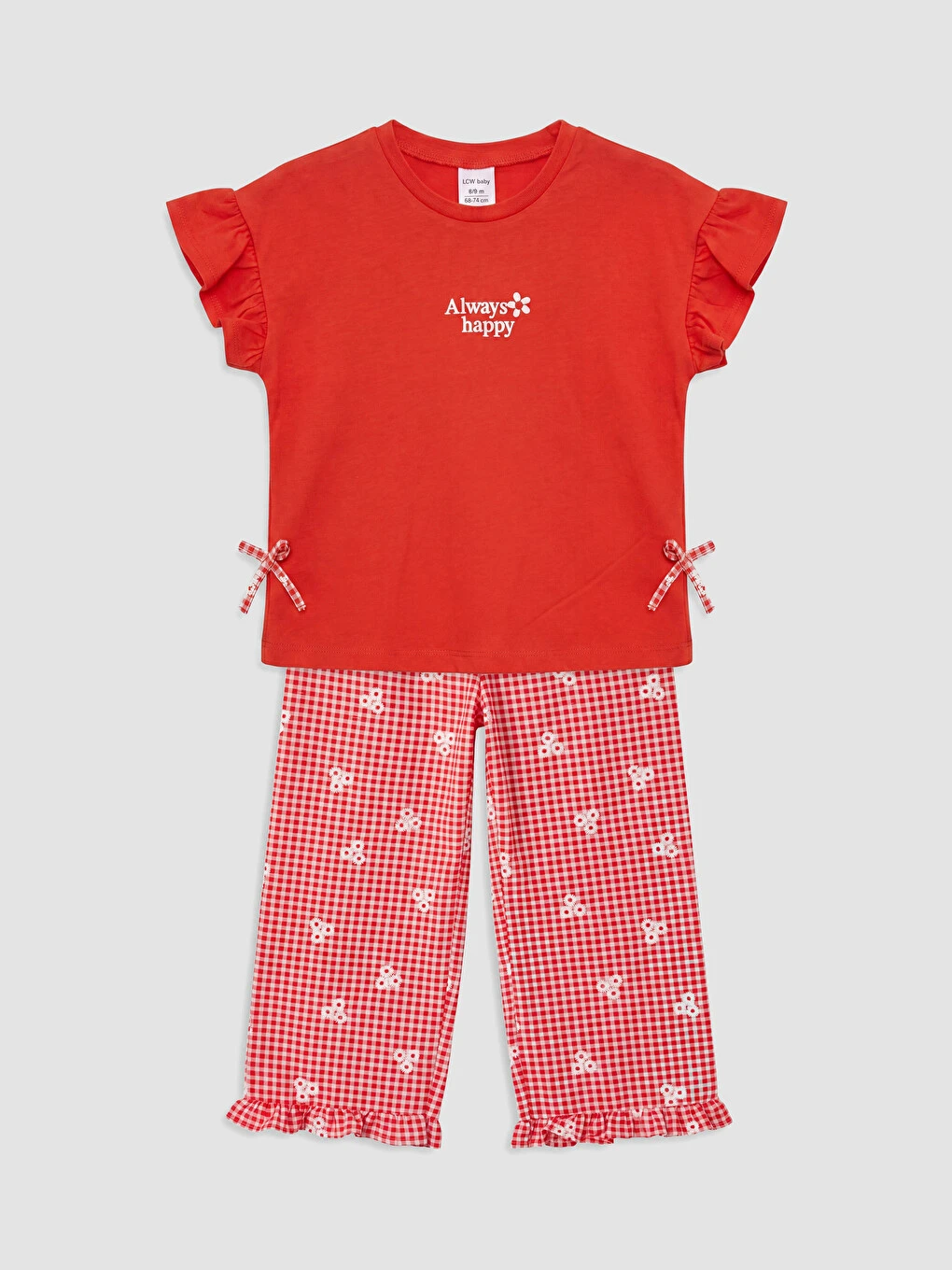 LCW Kids Cvetni Komplet Za Devojčice