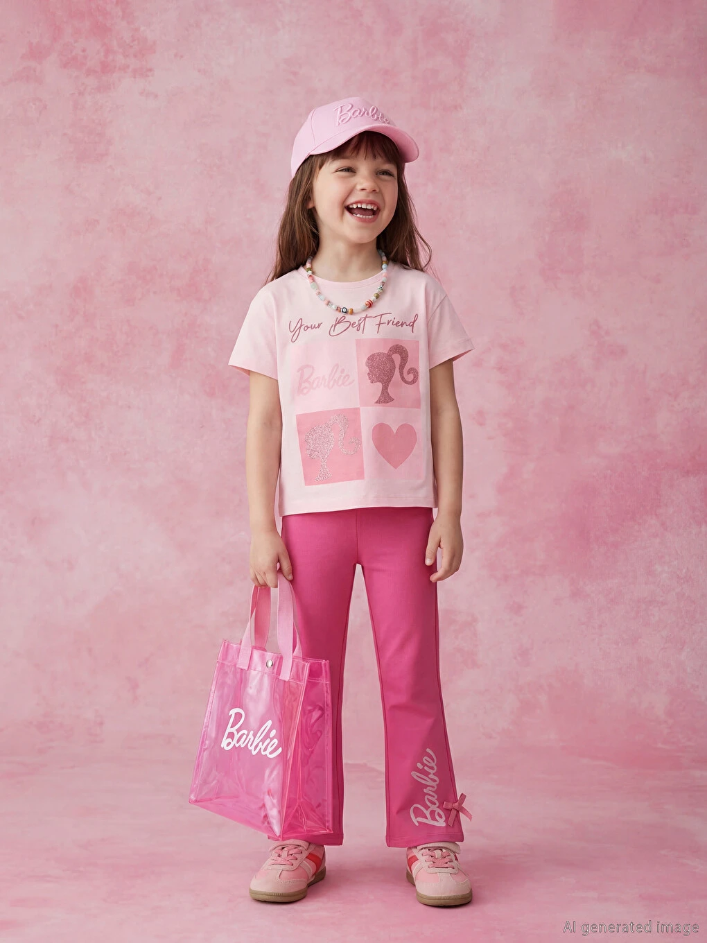 LCW Kids Barbie Štampane Zvoncare Helanke Za Devojčice
