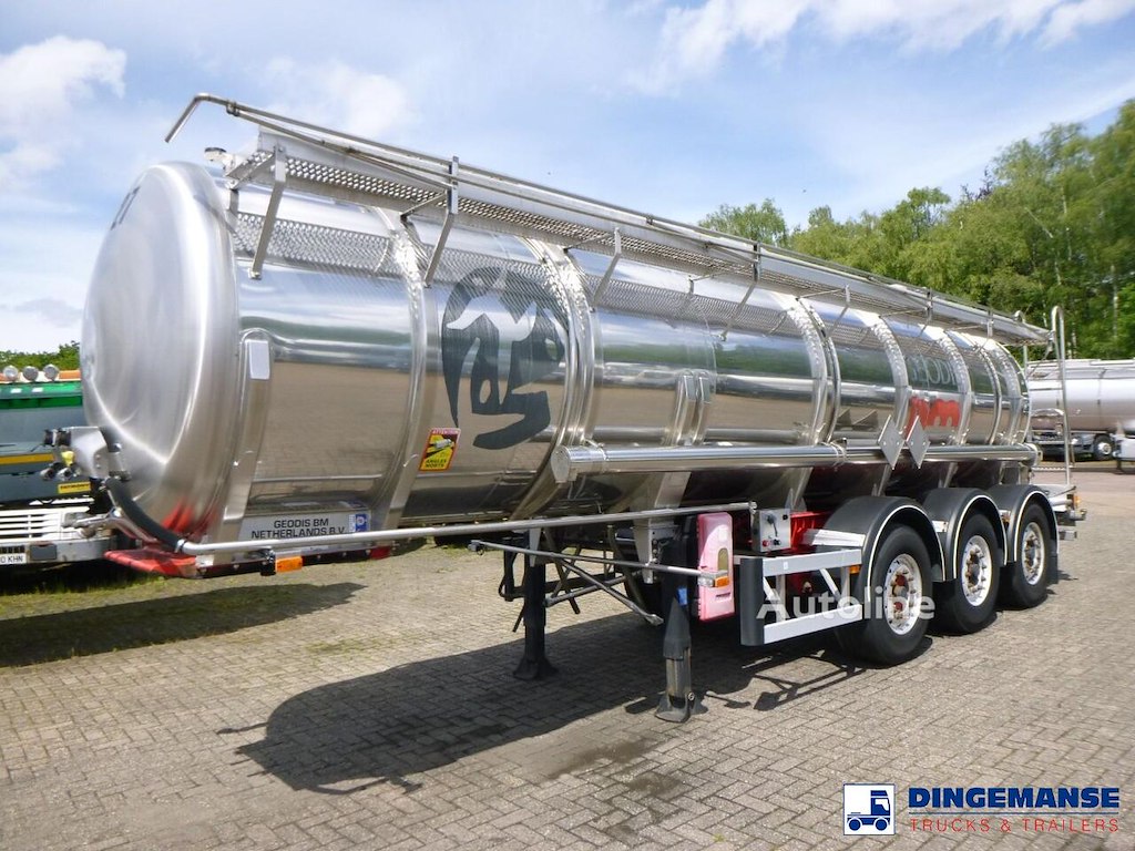 Burg Chemical tank inox L4BH 22.5 m3 / 1 comp cisterna za prevoz hemikalija
