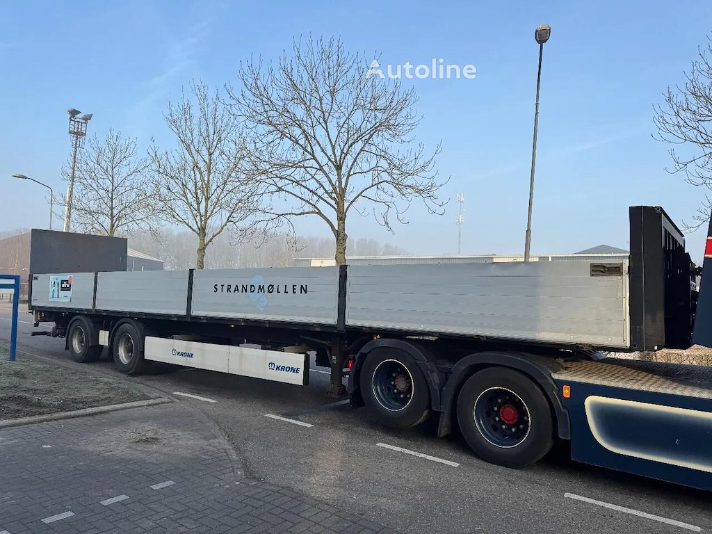 Krone SZ 2 AXLE BPW + STEERING + ZEPRO Z 2500-150 MA LIFT poluprikolica sa ravnom platformom