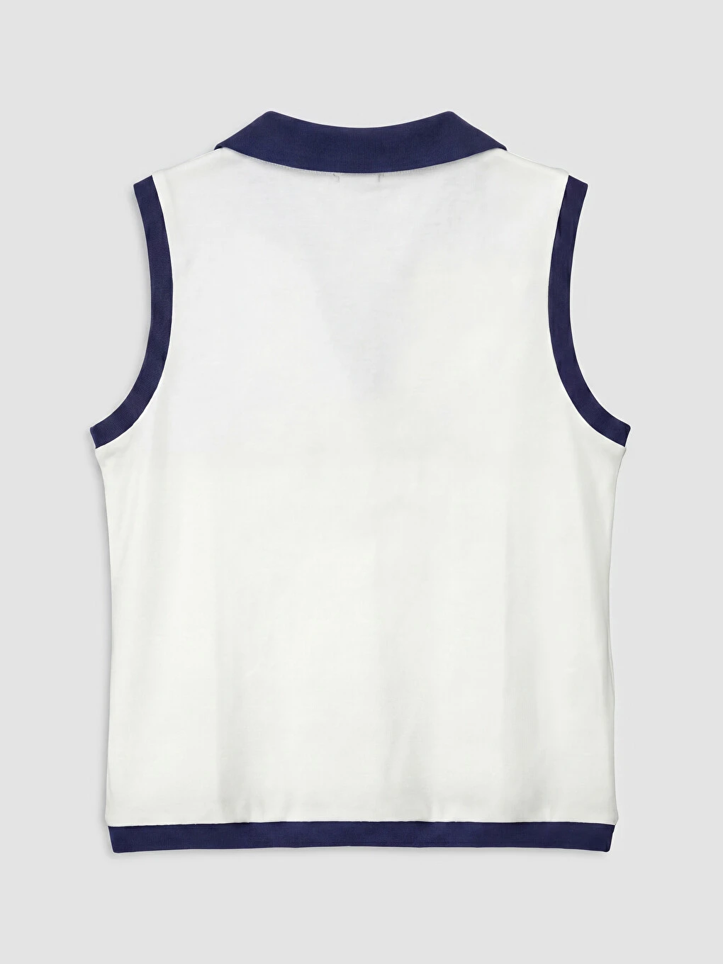 LCW Kids Top Majica Bez Rukava Sa Polo Kragnom I Nyc Printom Za Devojčice