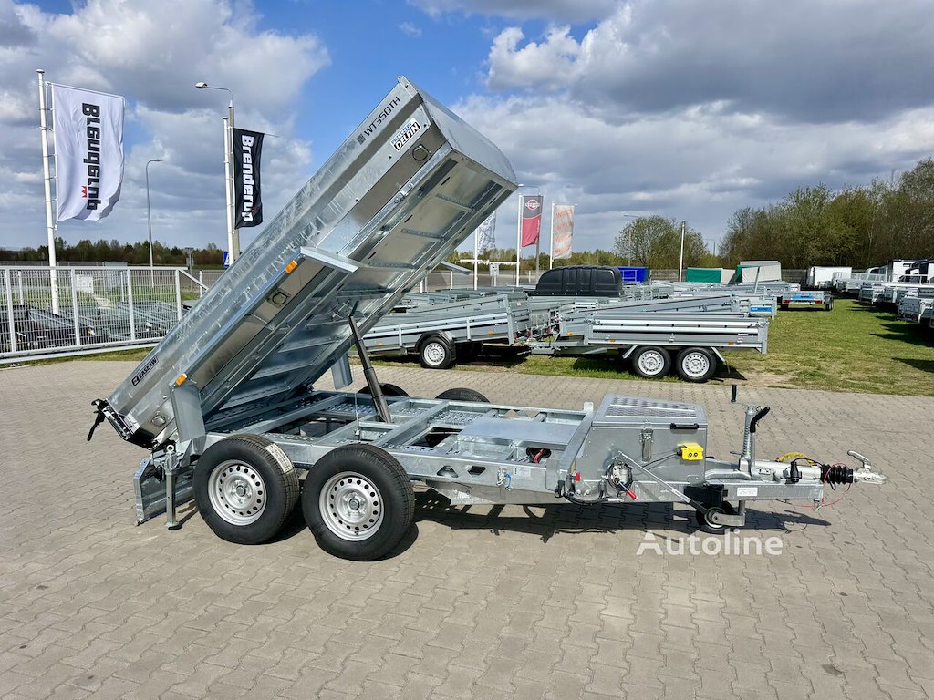 Nova Zasław WT350TH - kiper + najazdy 3500 kg / 273 x 177 cm prikolica kiper