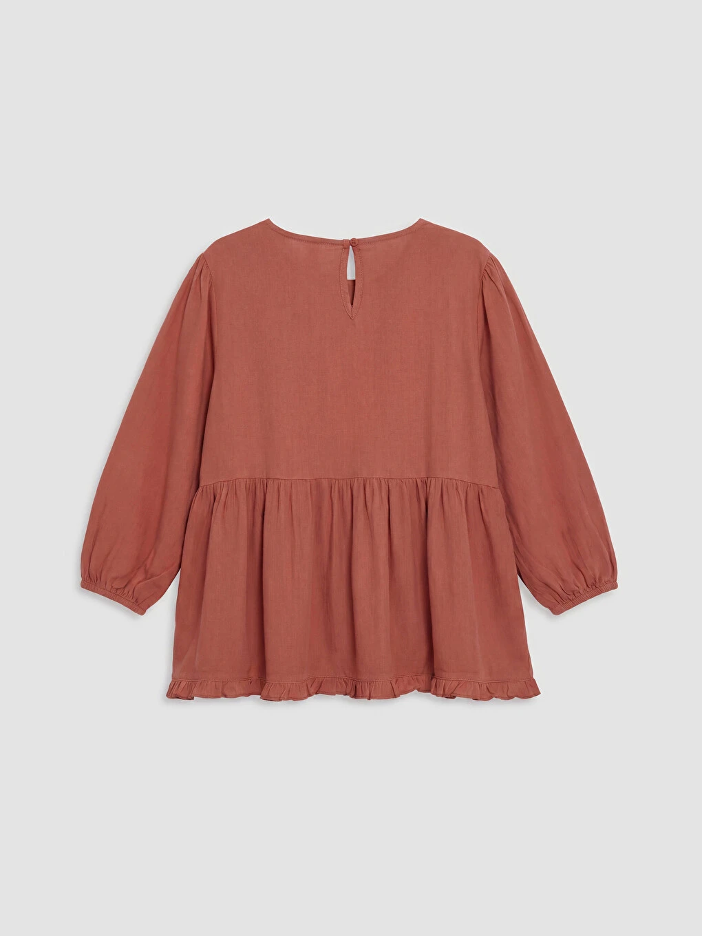 LCW Kids Bluza Za Devojčice Sa Volanima, Dugih Rukava, Okruglog Izreza