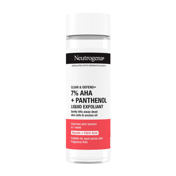 Clear & Defend+ 7% AHA + Panthenol Liquid Exfoliant 125ml