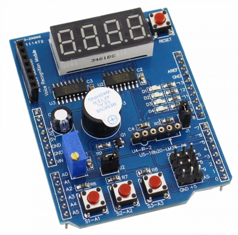 Arduino Multi-Function Shield Višenamenska Eksperimentalna Ploča za Uno/Mega