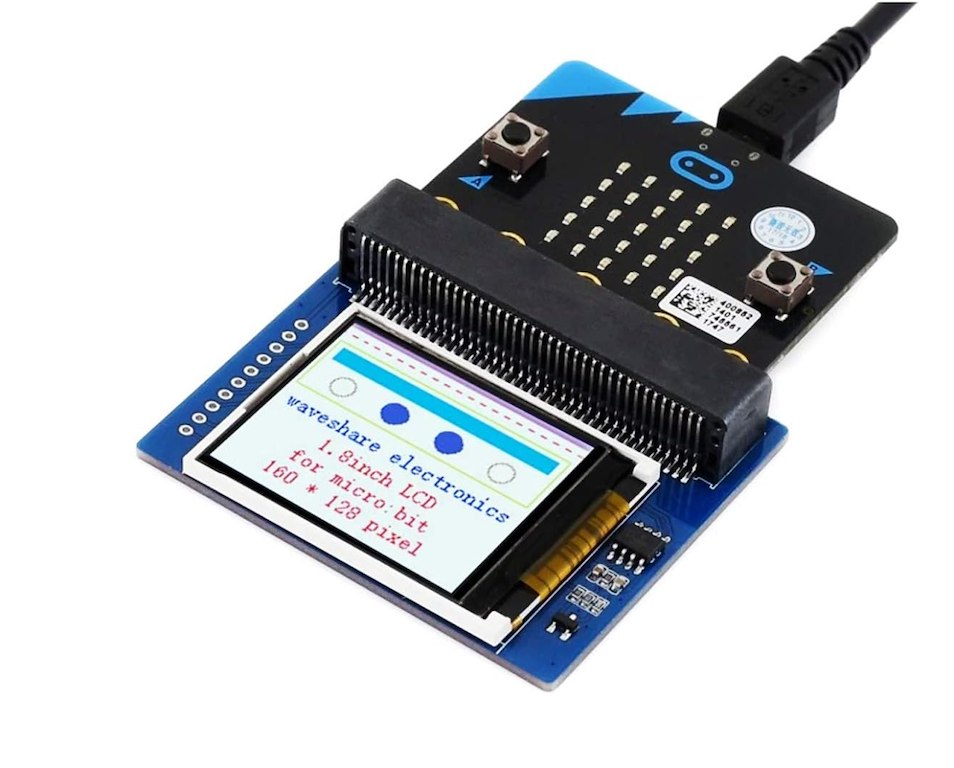 1.8" LCD TFT Modul u Boji za BBC micro:bit, 160x128 piksela