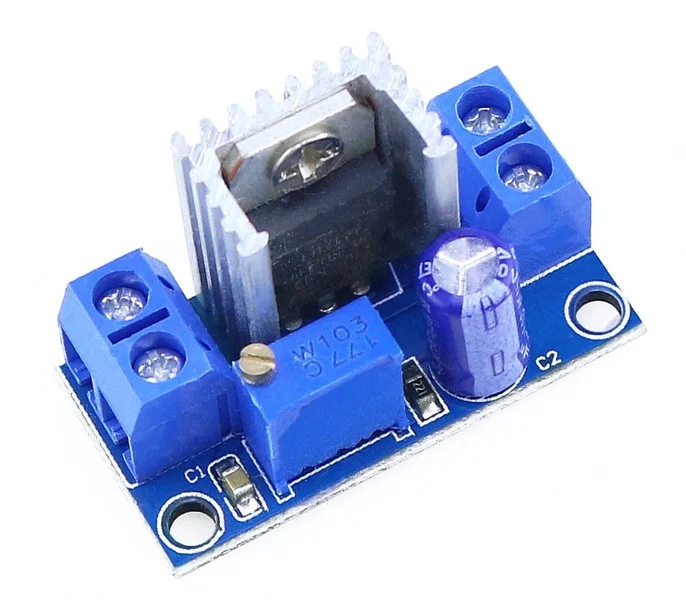 LM317 DC-DC Step Down Buck Podesivi Regulator Napona sa Hladnjakom Modul (1.2V-37V 1.5A)