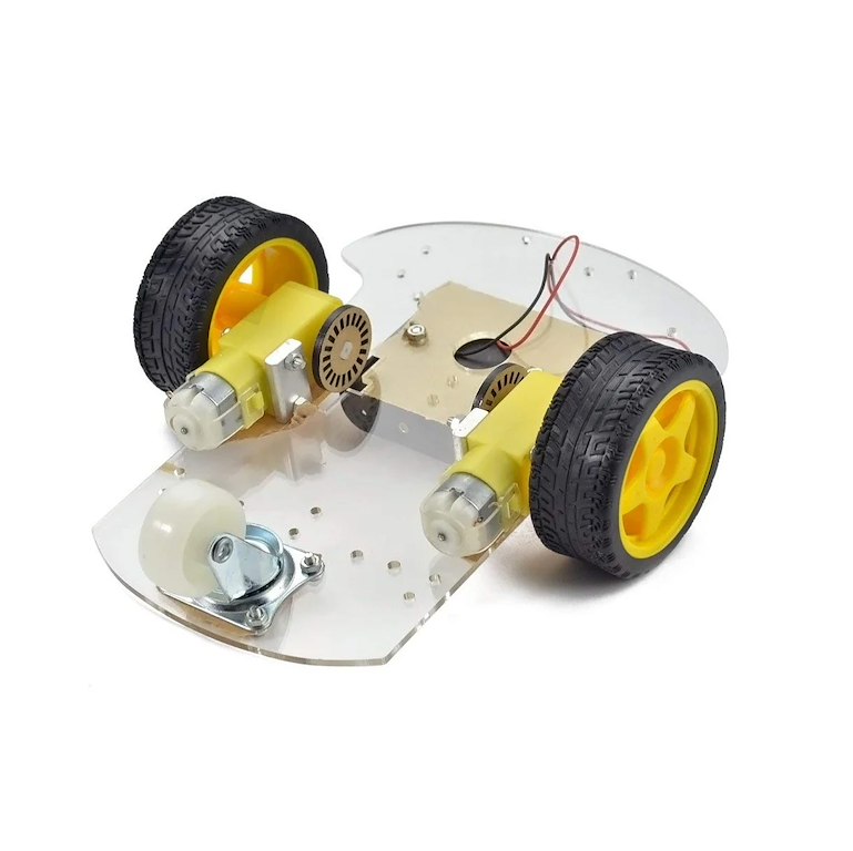 Šasija za Pametan Auto Robot 2WD Komplet (Smart Car Arduino) sa DC Motorima i Encoderima