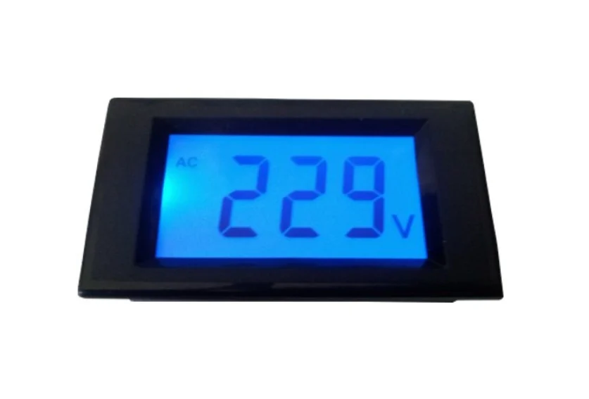 LCD voltmetar 80-500VAC plavi