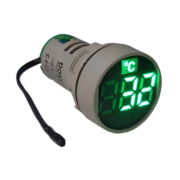 LED termometar AD22-22TM zeleni