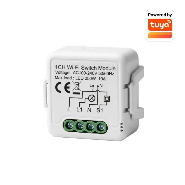 WiFi smart modul prekidač 1CH 1x10A (za ugradnju u doznu)
