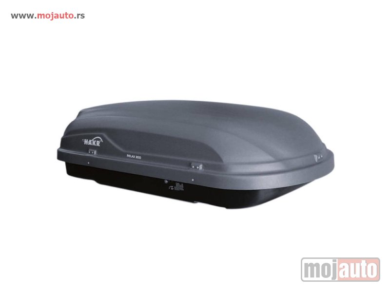 Krovni kofer 300L sivi – Hakr Relax 300 HV0840