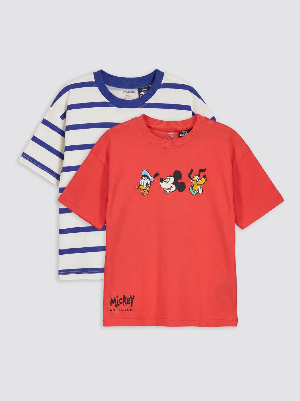 LCW Kids Mickey Mouse Štampana Dečja Majica 2 Pakovanja