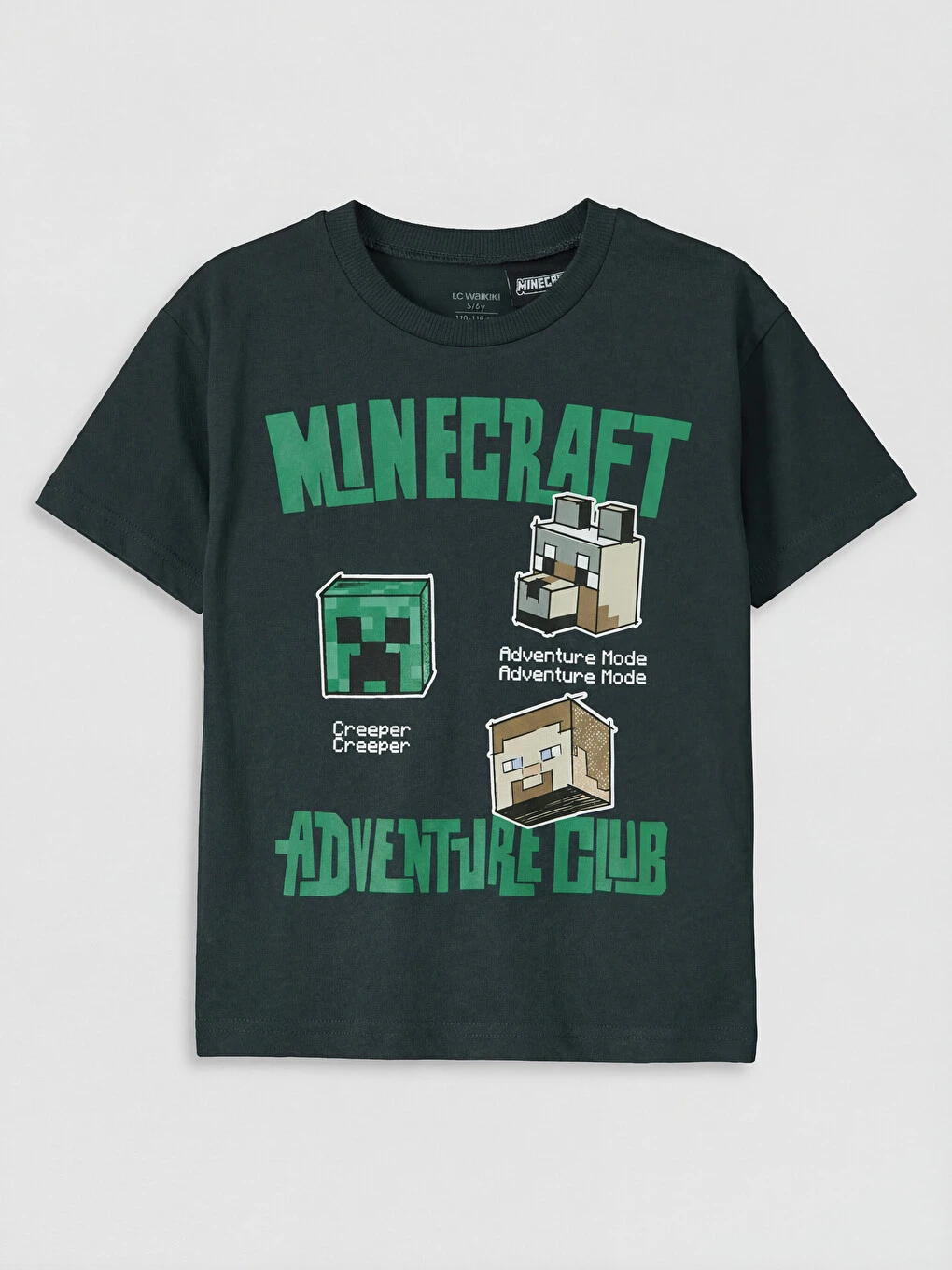 LCW Kids Dečija Majica Sa Okruglim Izrezom Minecraft Štampom