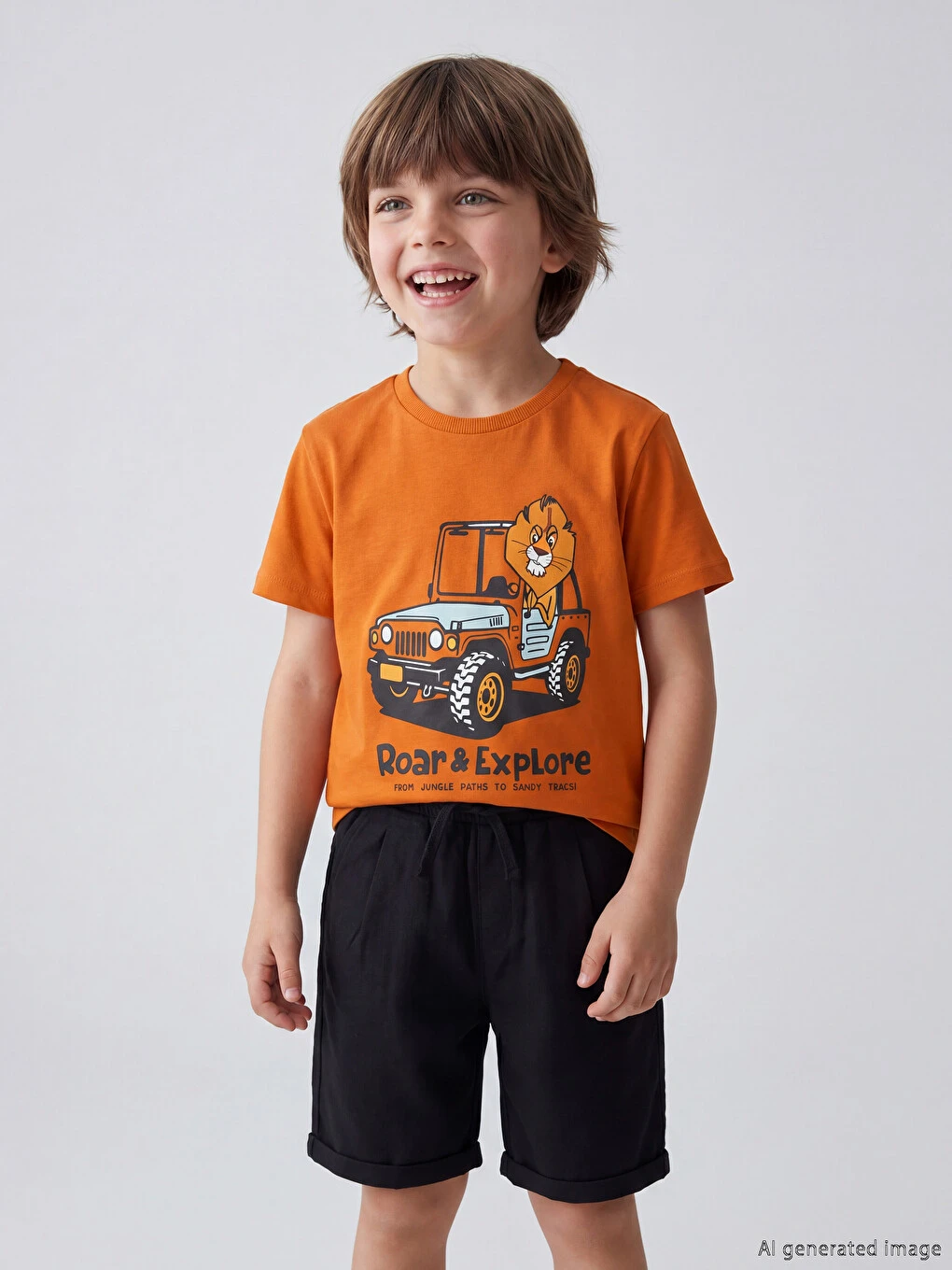 LCW Kids Dečija Majica Sa Okruglim Izrezom I Štampom