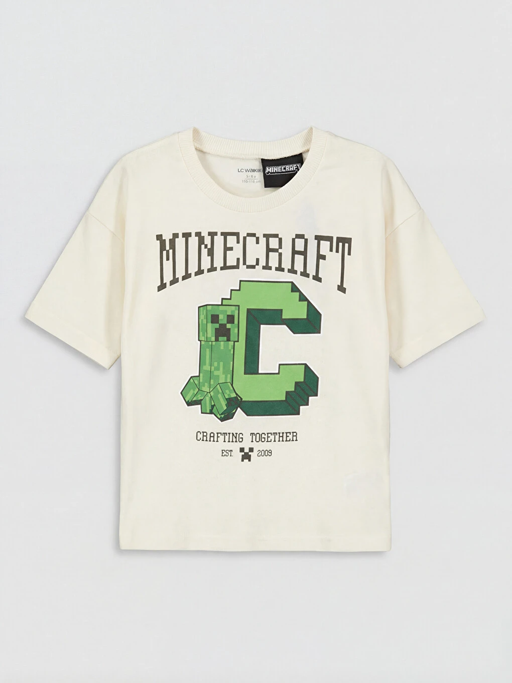 LCW Kids Dečija Majica Sa Okruglim Izrezom Minecraft Štampom
