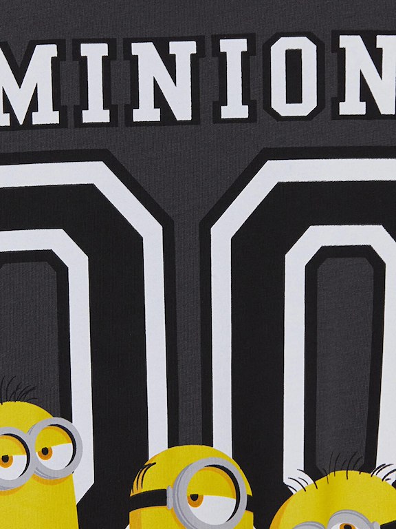 LCW Kids Dečija Majica Sa Okruglim Izrezom I Minions Printom
