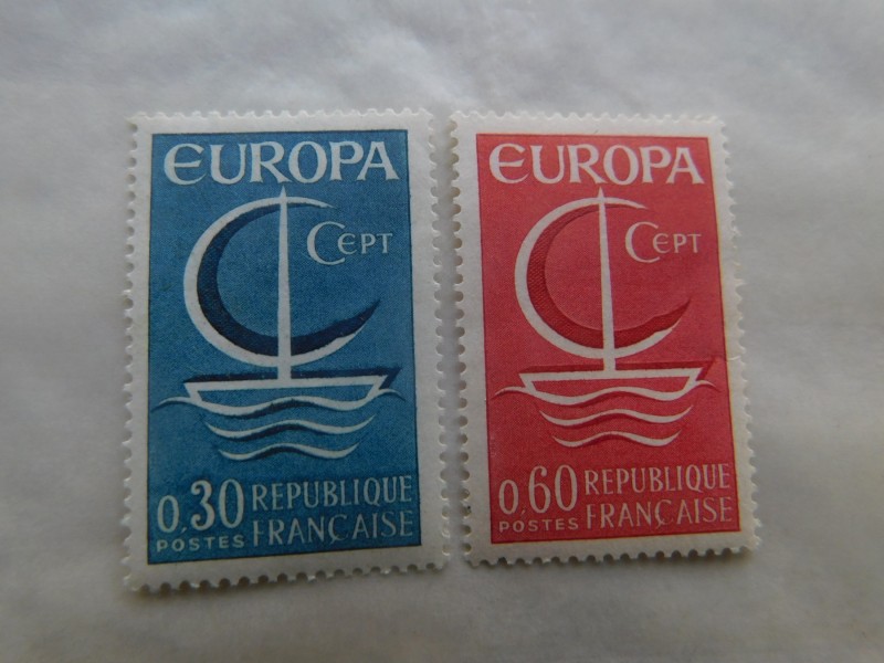 FRANCUSKA EUROPA 1966 KOMPLET ČISTA SERIJA