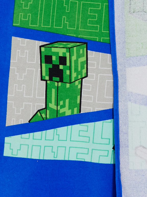 LCW ACCESSORIES Minecraft Štampani Pamučni Dečiji Peškir Za Plažu 70x150 Cm
