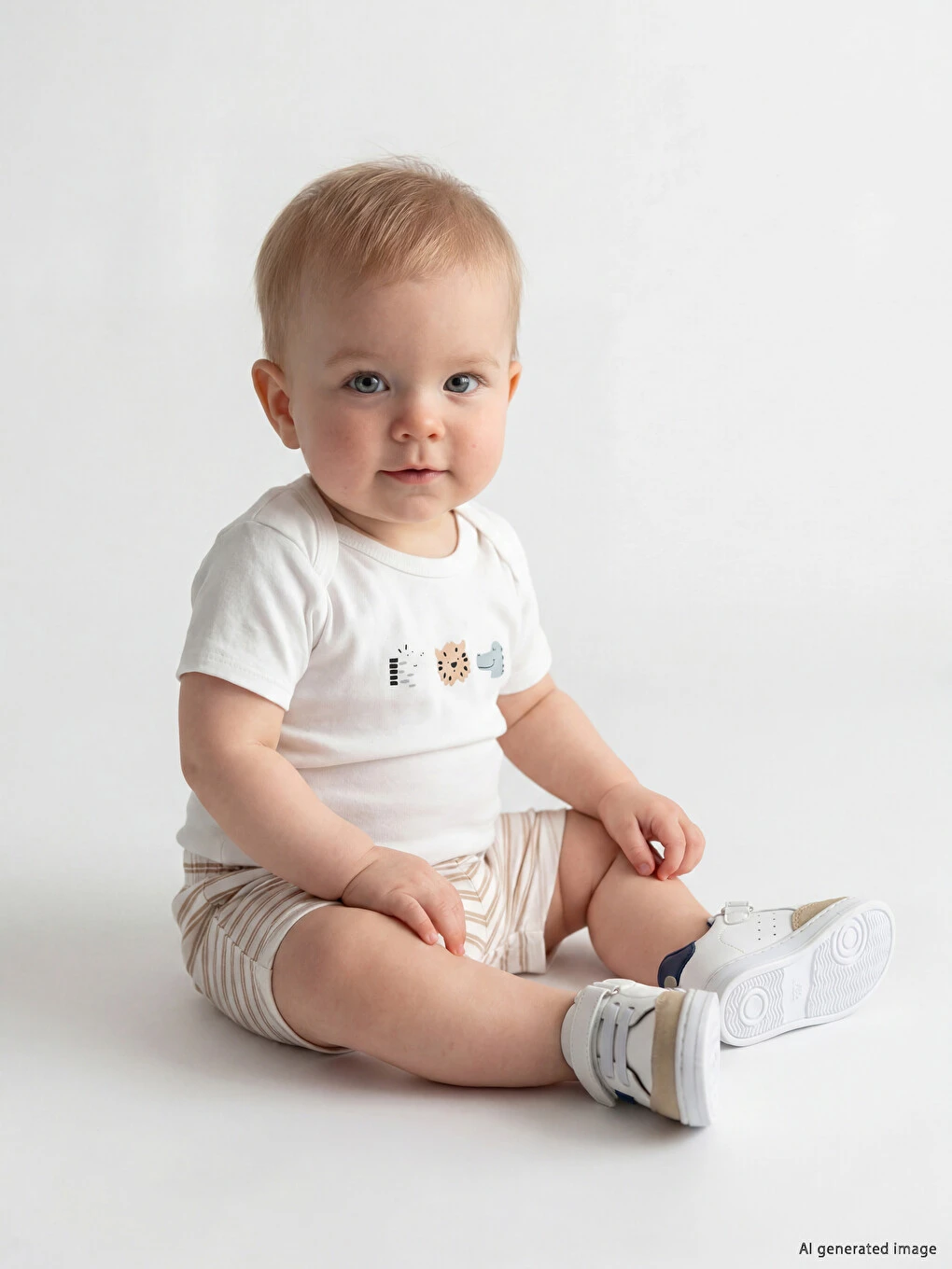 LCW baby Bebi Dečaci Bodi I Šorts Komplet