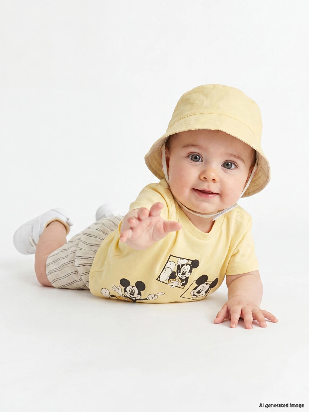 LCW baby Mickey Mouse Štampani Komplet Šortseva Za Bebe Dečake