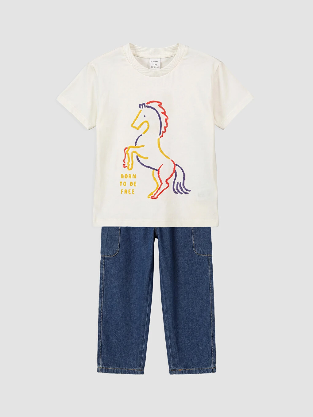 LCW baby Komplet Majica I Pantalone Za Bebe Dečake