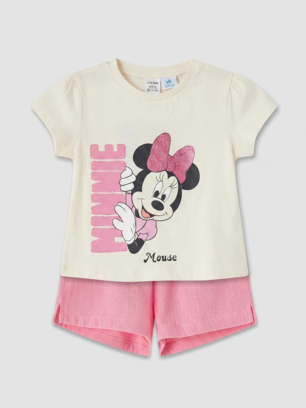 LCW baby Minnie Mouse Štampani Komplet Šortseva Za Bebe Devojčice
