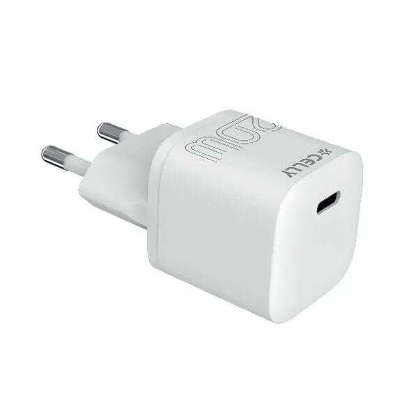Celly Kućni punjač UCTC1USBC20WWH, 20W, USB-C