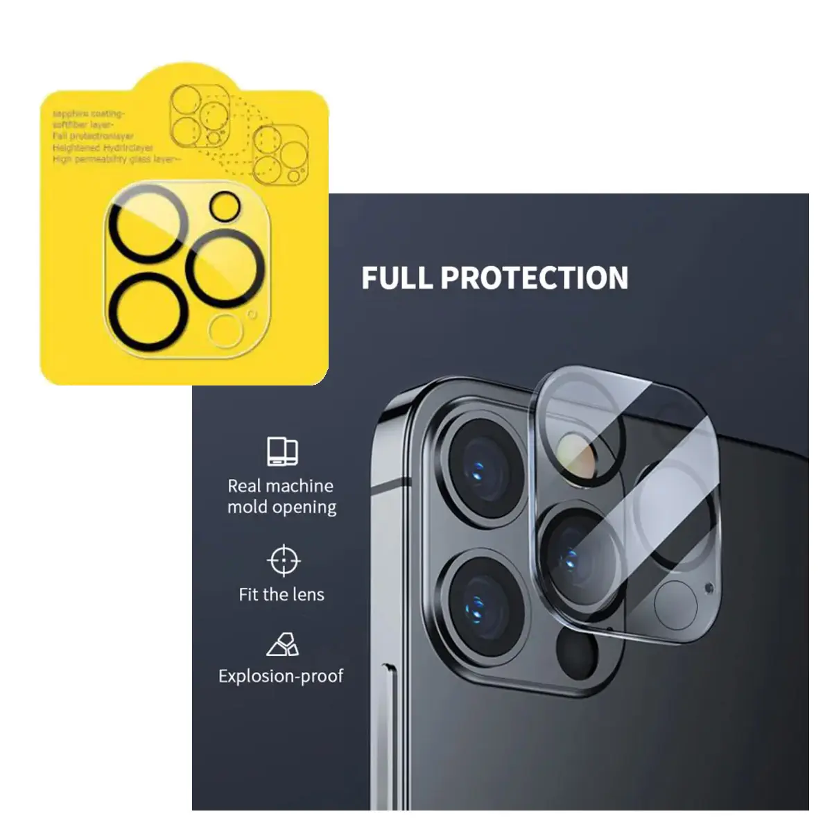 Zastita kamere 9H FULL COVER za iPhone 13/ 13 mini