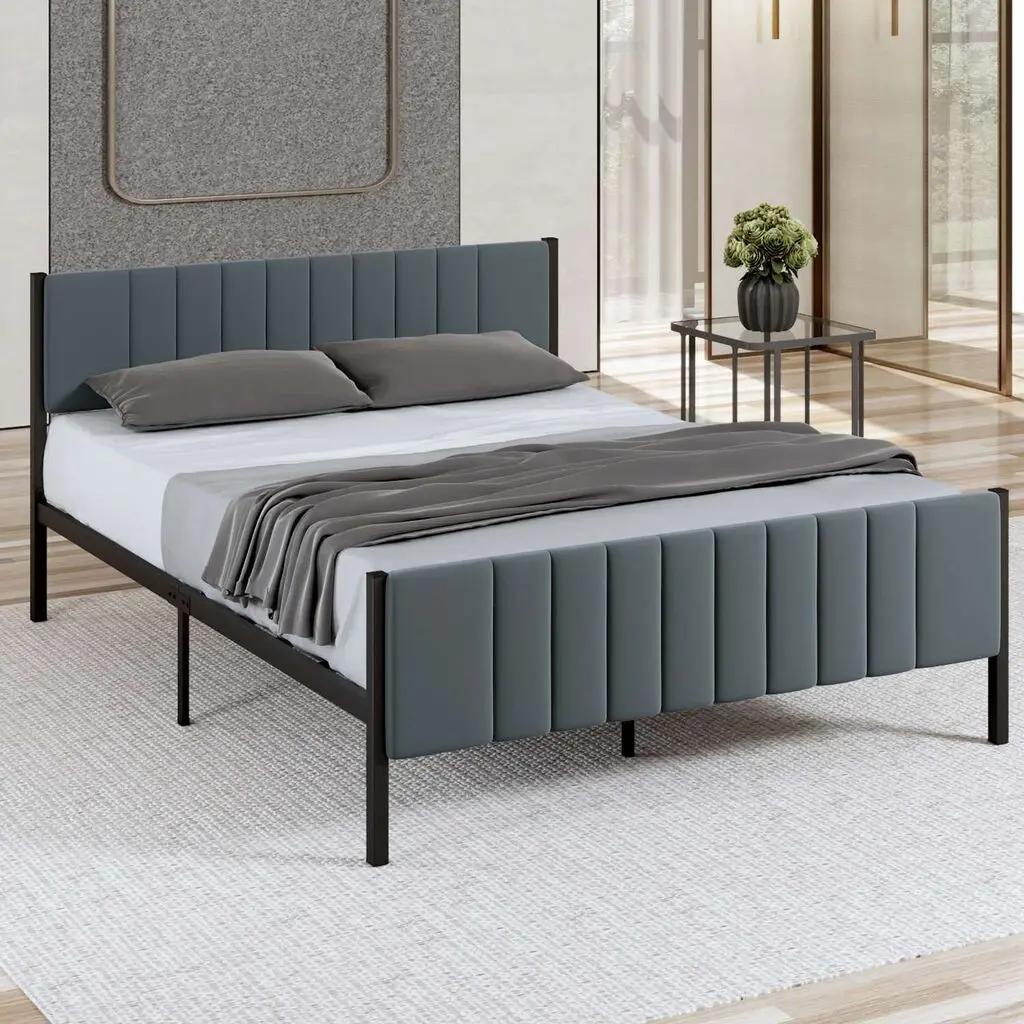 Hanah Home Francuski ležaj Lotus, 160x88x200 cm, Antracit