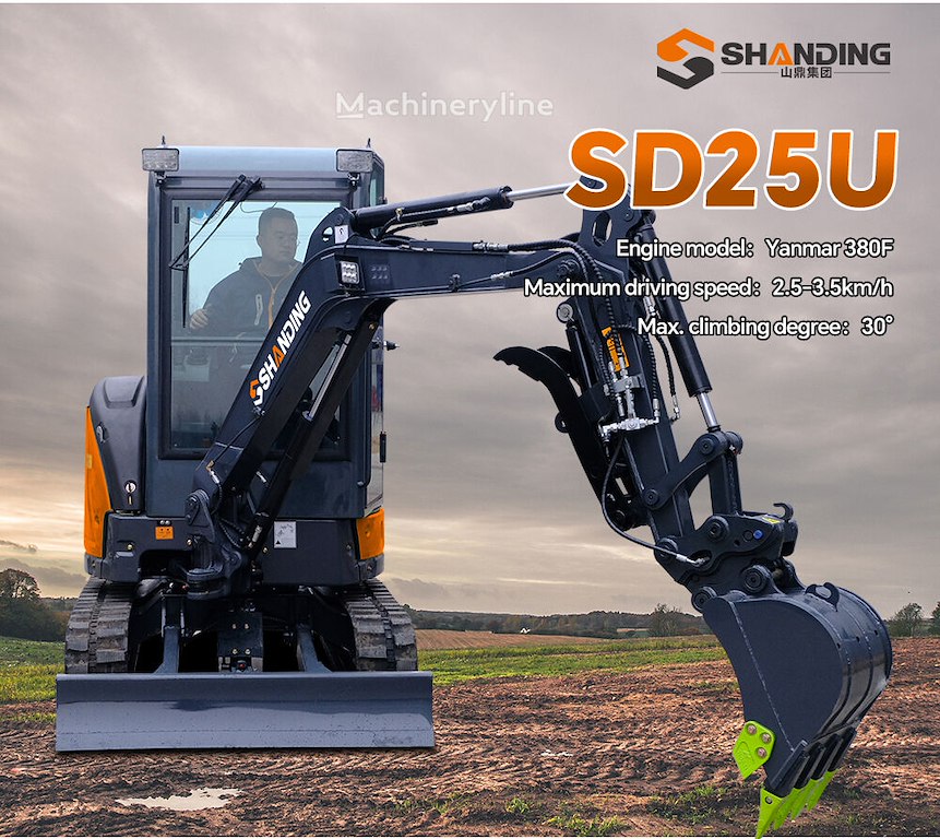 Novi Yanmar SD25U mini bager