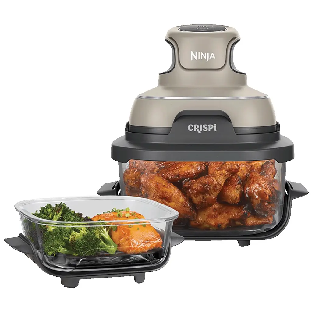 Friteza na vrući vazduh Ninja FN101EUST, Crispi 4u1, 4 u 1, 1700W, zapremina 3,8/1,4 l, bež-crna
