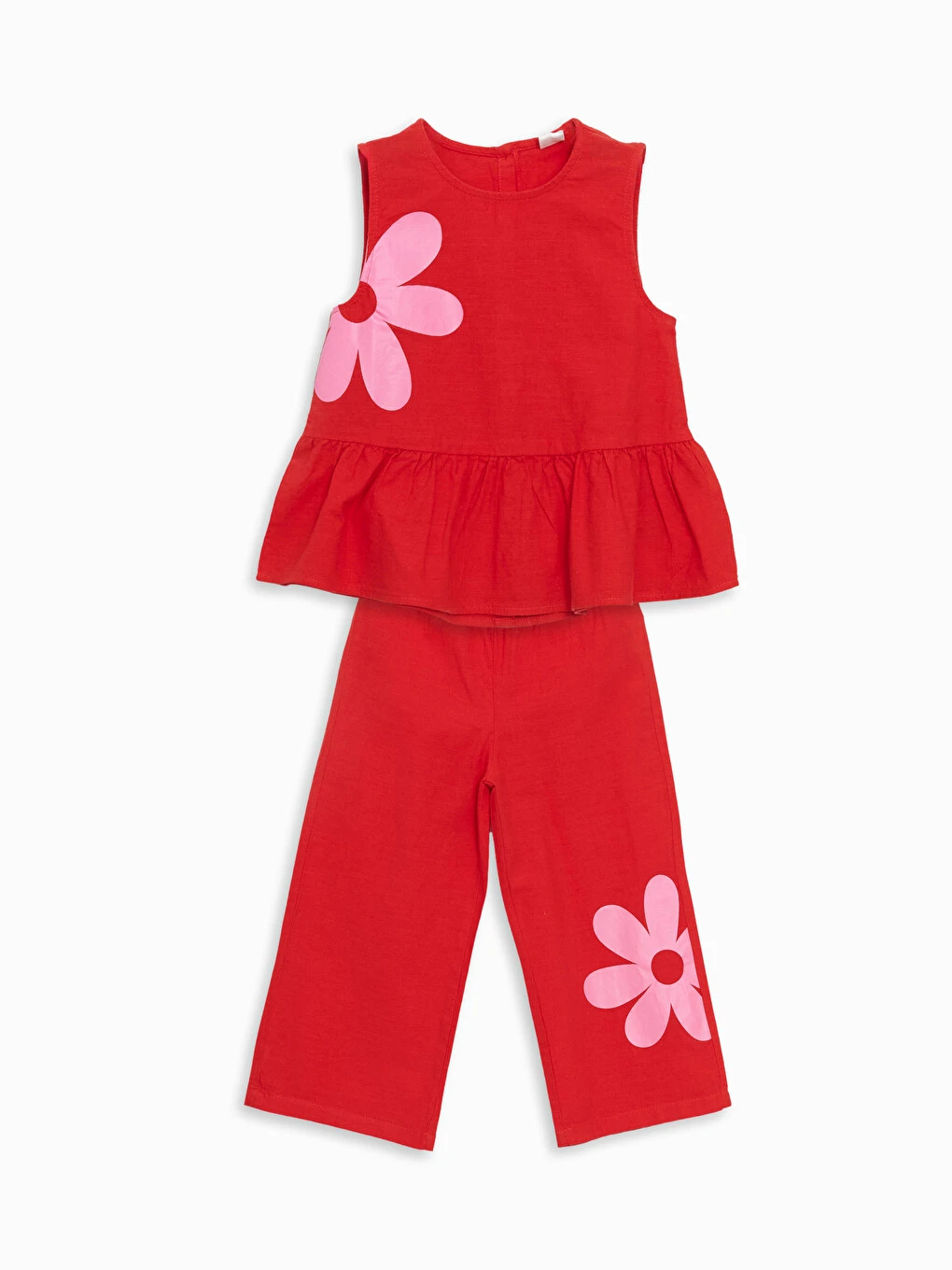 LCW Kids Cvetna Bluza I Pantalone Za Devojčice - Pakovanje Od 2 Komada