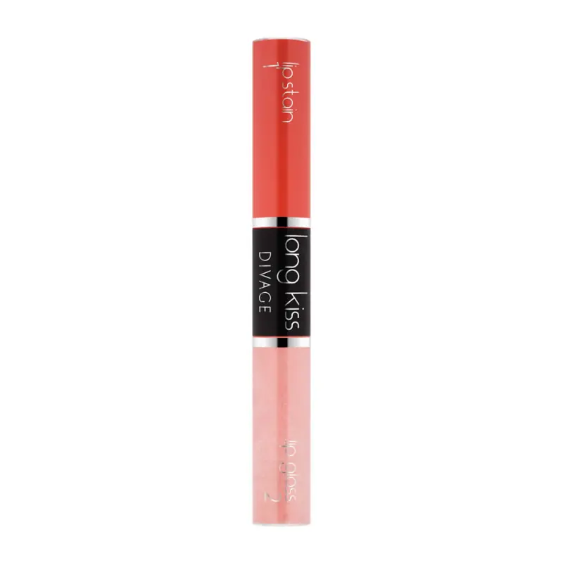 DIVAGE Sjaj za usne 2u1 LONG KISS 09 Orange