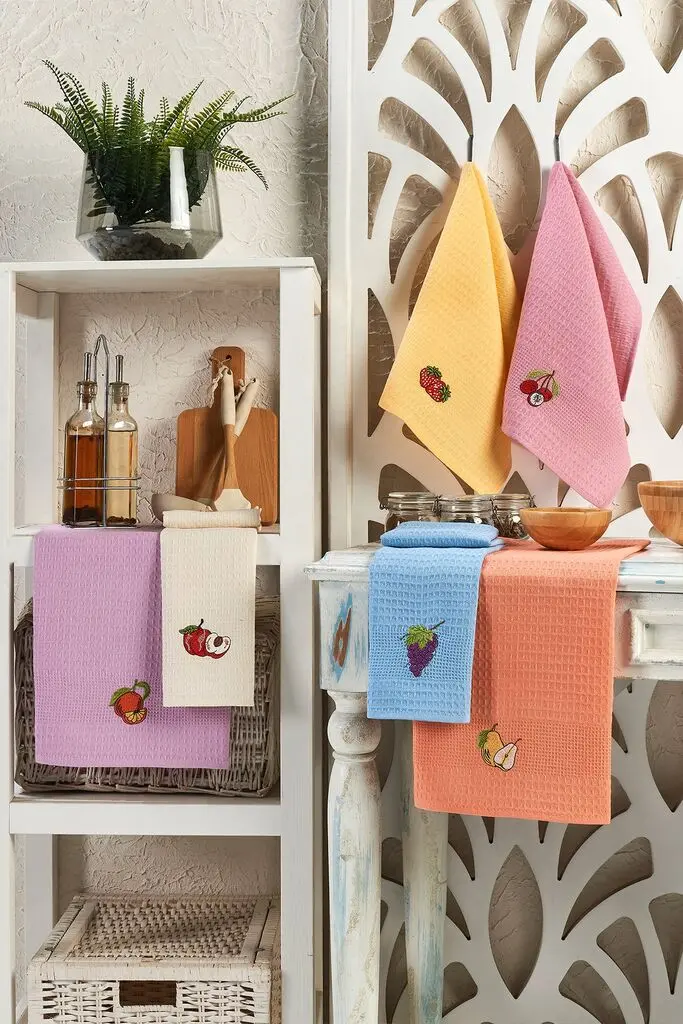 L'essentiel Maison Set krpa za kuhinju Fruits, 6 komada, Višebojne