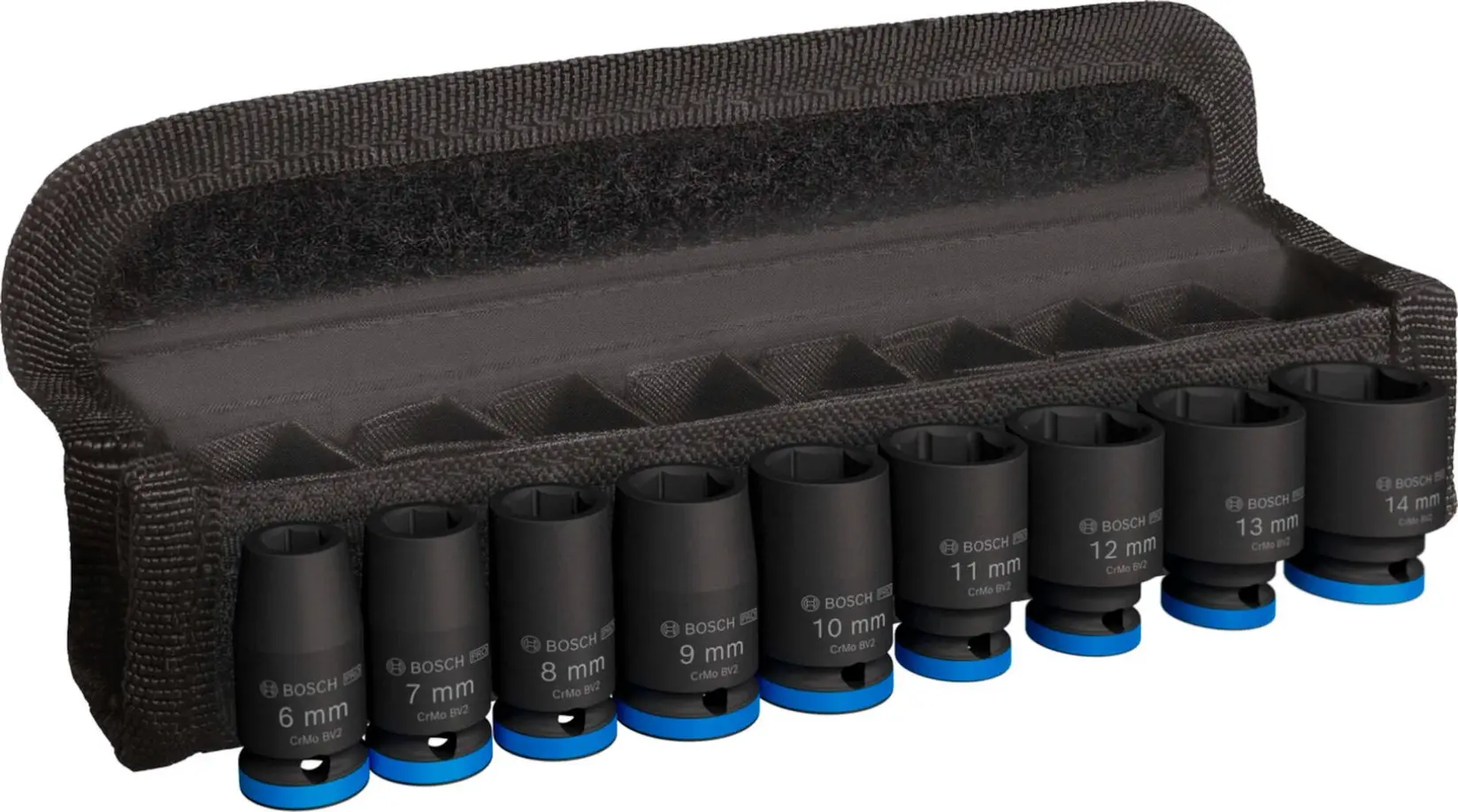 Bosch Set kovanih nasadnih ključeva 6 - 14mm, 1/4", 9 delova, PRO Impact Socket 2608003034
