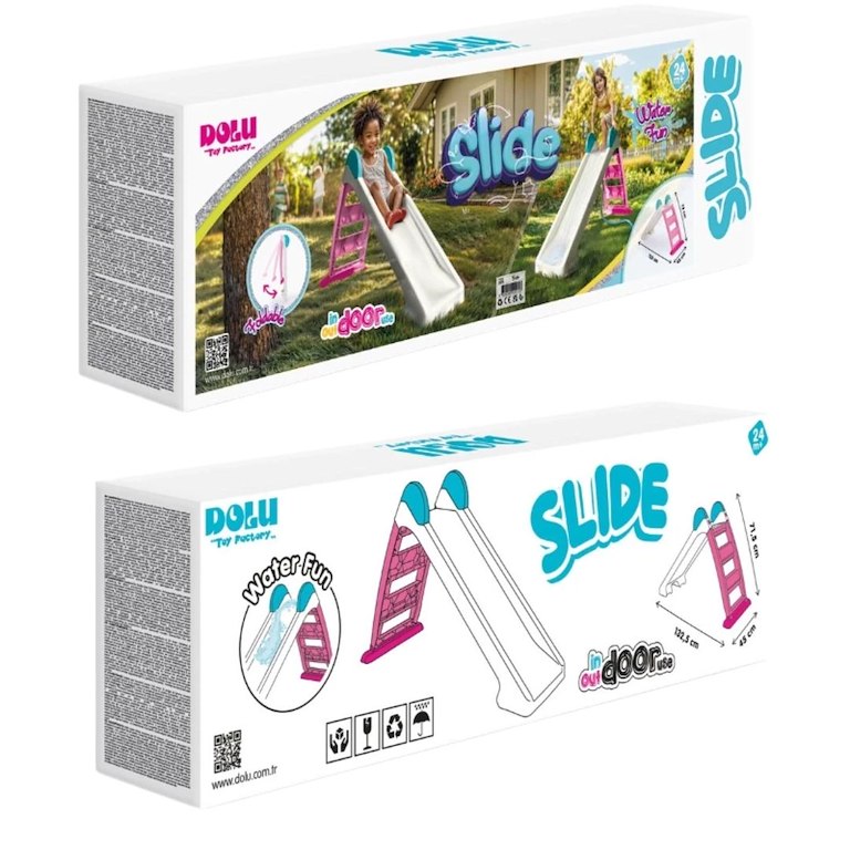 Dolu Water Fun Tobogan za decu Rozi