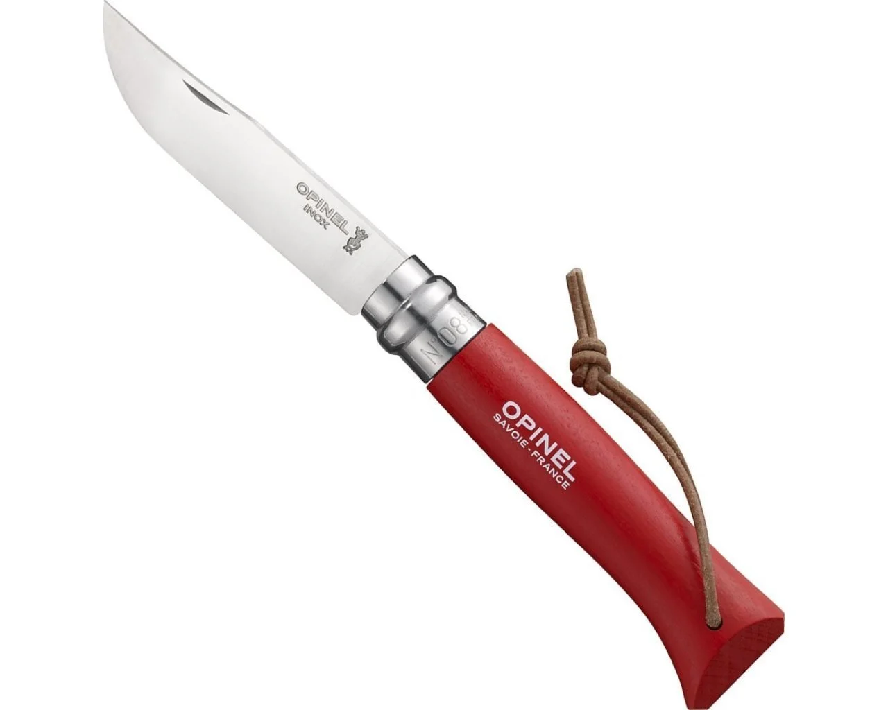 OPINEL NO.8 INOX COLORAMA RED PREKLOPNI NOŽ – 8.5CM