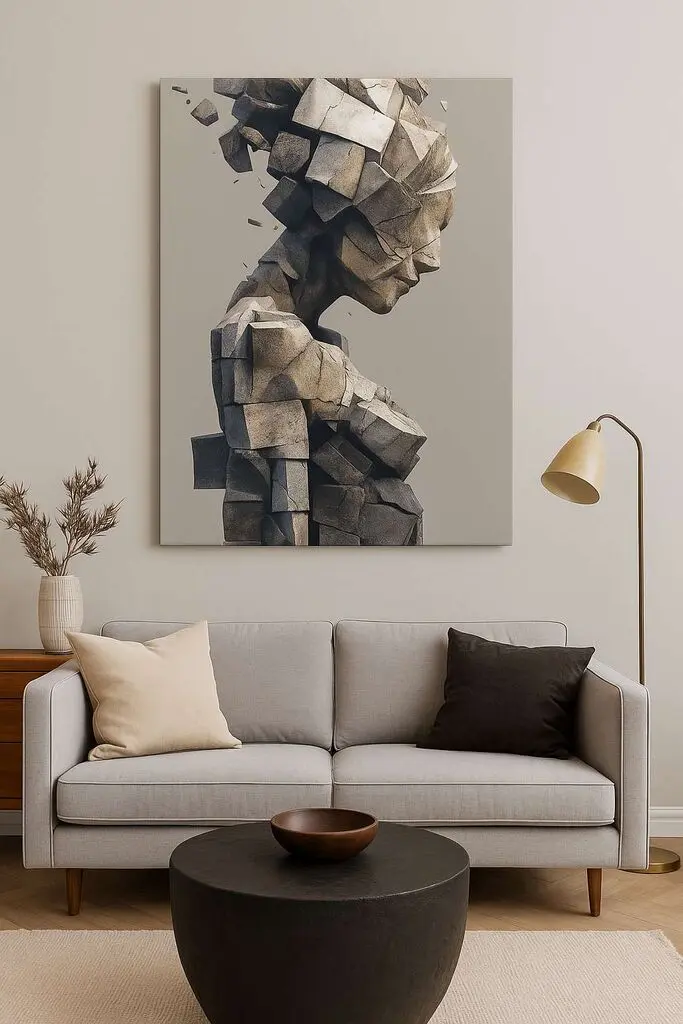 Wallity Dekorativna slika na platnu, 70x100cm, Šarena