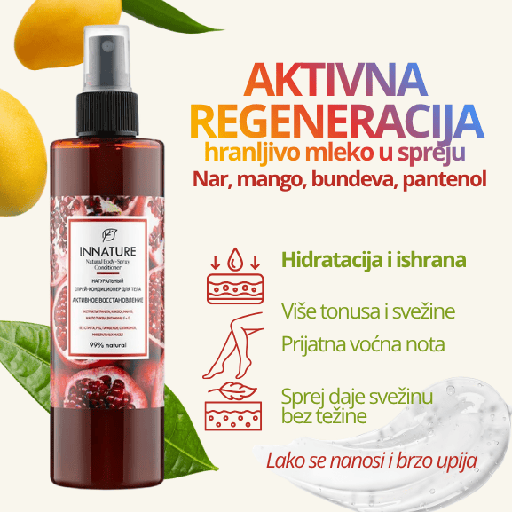 INNATURE Mleko u spreju regeneracija — nar i mango 250 ml