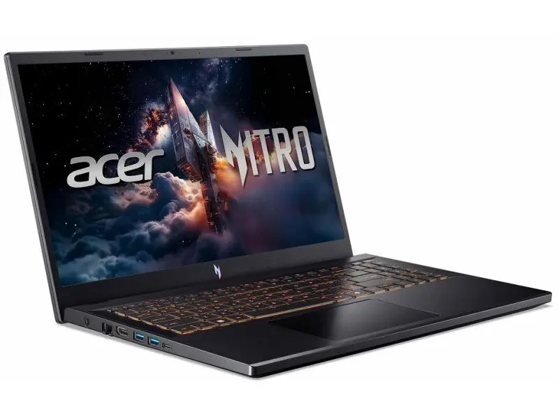 Acer Gaming laptop Nitro ANV15-52-54CB, 15.6", FHD, IPS, 165 Hz, Intel Core i5-13420H, 16 GB RAM, 1 TB SSD, RTX 5050 8 GB, Crni