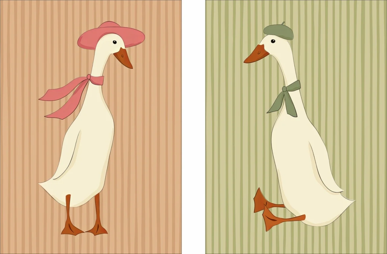 Two Ducks, uramljena slika 40x50cm , 50x70cm i 60x80cm
