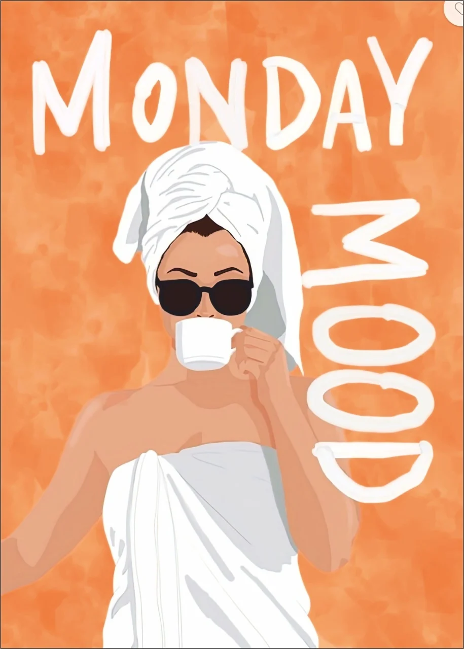 Monday mood, uramljena slika 40x50cm , 50x70cm i 60x80cm