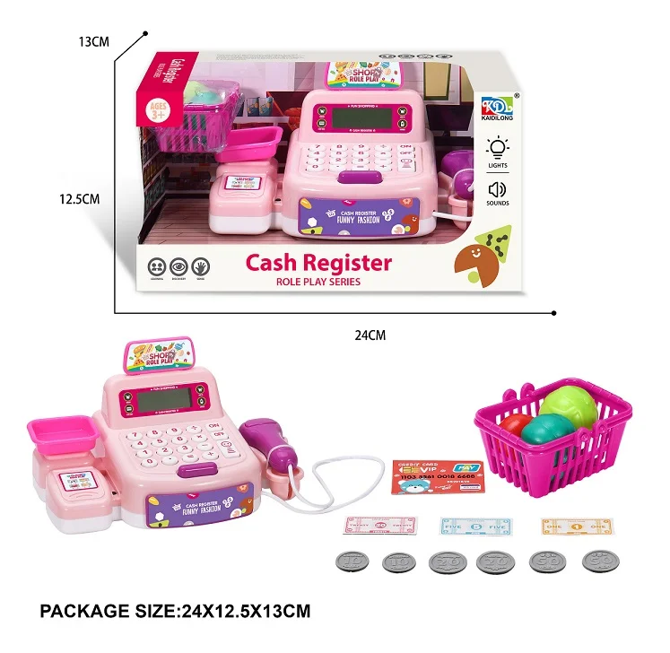 Roze kasa set sa korpom i voćem 520283